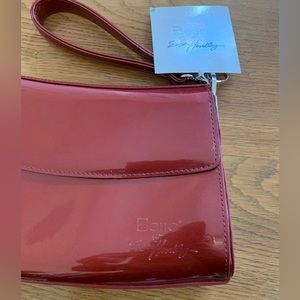 Beijo | Bags | Cherry Red Patent Leather Wrist Clutch Purse Beijo By ...